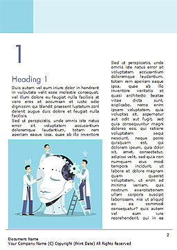 Creating Artificial Intelligence Word Template 15471 | PoweredTemplate.com