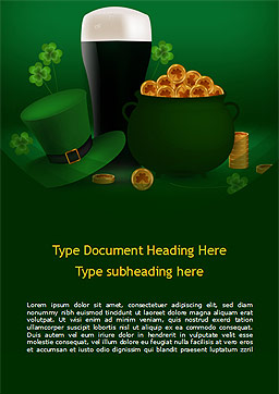 St. Patrick's Day Symbols Word Template 15493 | PoweredTemplate.com