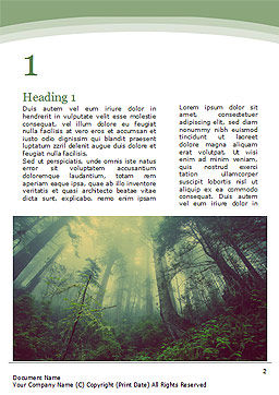 Dark Forest Word Template 15549 | PoweredTemplate.com