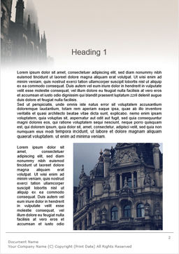 Gothic Architecture Word Template 15628 | PoweredTemplate.com