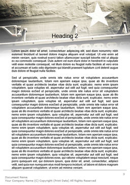 Military Tank Word Template 15668 | PoweredTemplate.com