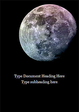 Natural Satellite of the Earth Word Template 15852 | PoweredTemplate.com