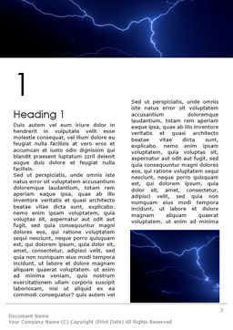 Dark Stormy Sky with Lightnings Word Template 15897 | PoweredTemplate.com