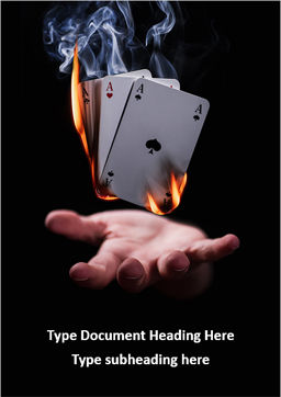 Magic Trick Word Template 16075 | PoweredTemplate.com