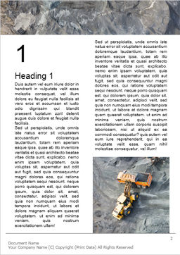 Coal Mining from Above Word Template 16249 | PoweredTemplate.com