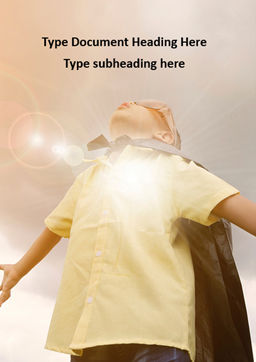Strong Superhero Boy with Superpowers Word Template 16681 ...