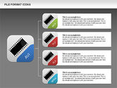 Media Files Icons and Shapes - Free Presentation Template for Google ...