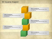 3D Squares Diagram - Free Presentation Template for Google Slides and ...