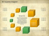 3D Squares Diagram - Free Presentation Template for Google Slides and ...