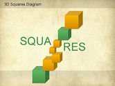 3D Squares Diagram - Free Presentation Template for Google Slides and ...