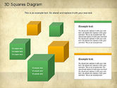 3D Squares Diagram - Free Presentation Template for Google Slides and ...