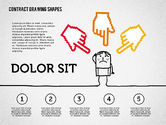 Contract Drawing Shapes with Character - Presentation Template for ...