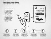 Contract Drawing Shapes with Character - Presentation Template for ...