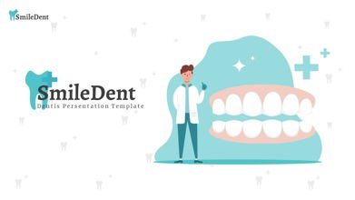 Smiledent Dentist Powerpoint Template Presentation Template 74531