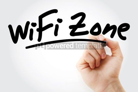 Wifi Connection PowerPoint Template, Backgrounds | 12334 | PoweredTemplate.com