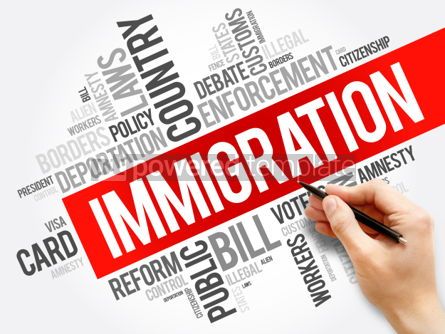 Immigration word cloud collage social concept background Foto 61660