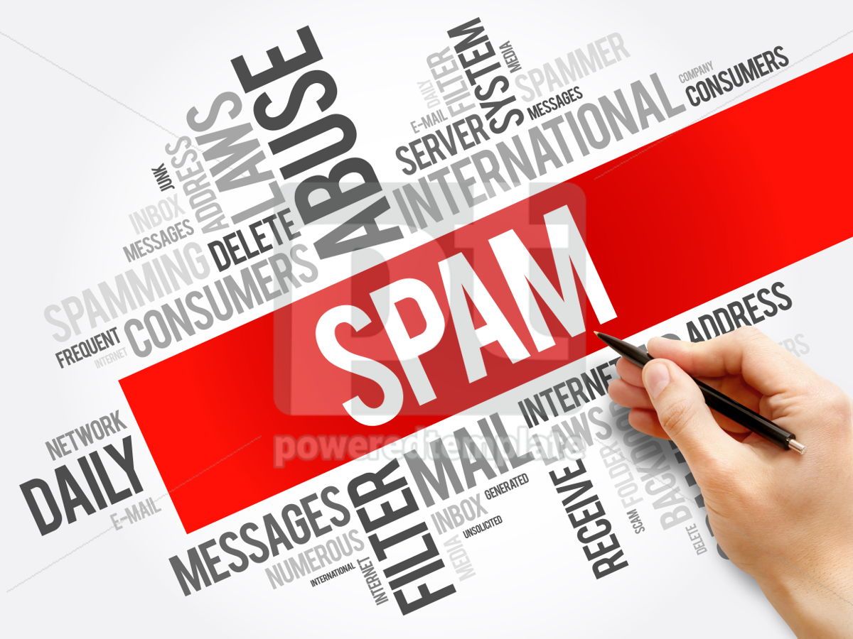 SPAM word cloud collage Foto Stok 61899