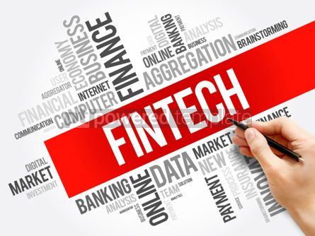 Fintech word cloud collage Foto 62017