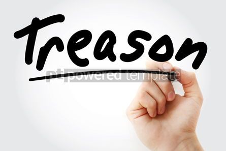 Hand writing Treason with marker Stock Photo 64271