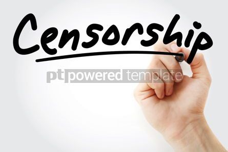 Hand writing Censorship with marker Photo 64673