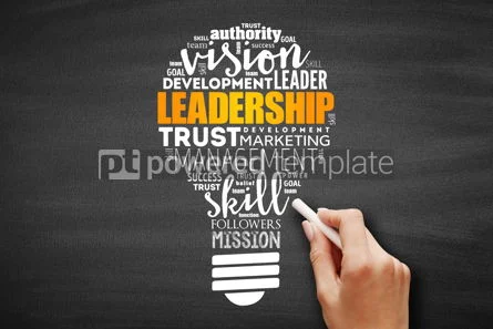 LEADERSHIP light bulb word cloud collage Stock Photo 65551