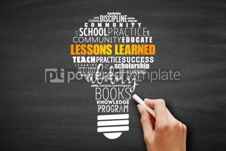 Lessons Learned light bulb word cloud collage Photo 65582