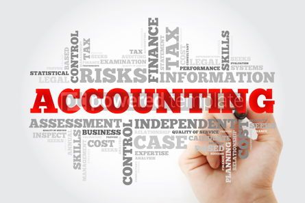 ACCOUNTING word cloud with marker business concept background Stock ...