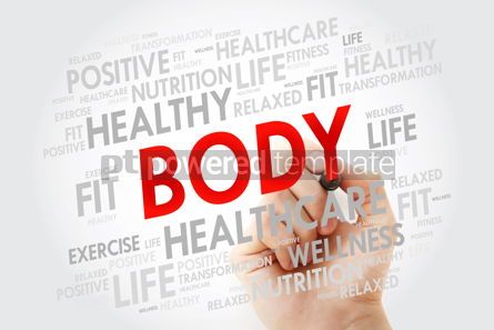 BODY word cloud with marker fitness sport health concept Photo 66655