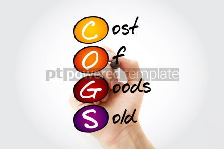 COGS - Cost of Goods Sold acronym with marker business concept 正版照片67649