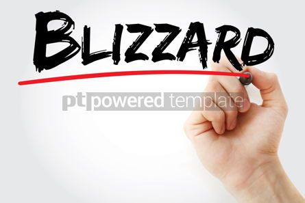 Blizzard text with marker Stock Photo 68782