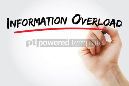 Information overload text with marker Stock Photo 69002
