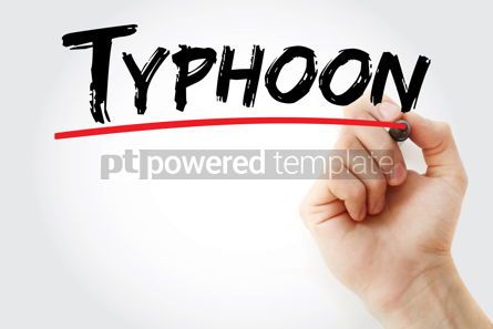 Typhoon text with marker正版照片69022