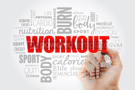 WORKOUT word cloud collage fitness Photo 70096