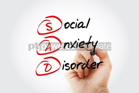 SAD - Social Anxiety Disorder acronym Stock Photo 70507