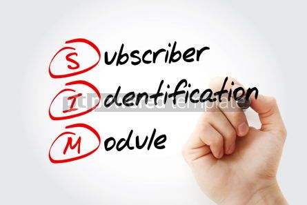 SIM - Subscriber Identification Module acronym Stock Photo 72974