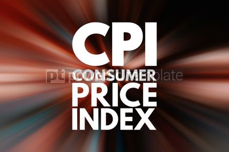 CPI - Consumer Price Index acronym business concept background Stock ...
