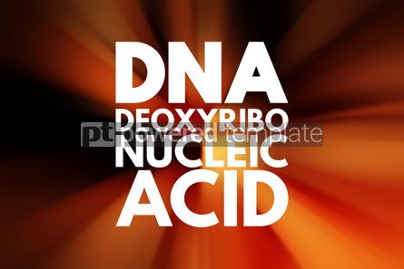 DNA - Deoxyribonucleic Acid acronym medical concept background Stock ...