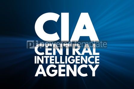 CIA - Central Intelligence Agency acronym concept background Stock ...