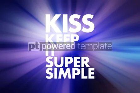KISS - Keep It Super Simple acronym business concept background Stock ...