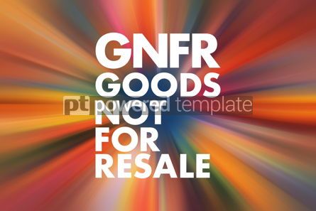 GNFR - Goods Not For Resale acronym business concept background Photo 78229