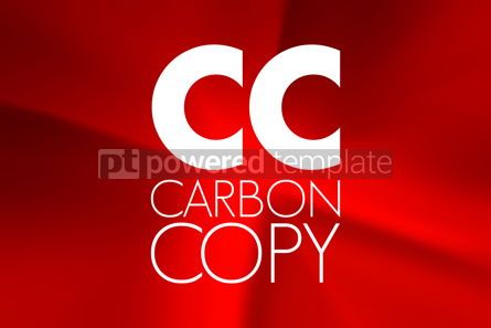 CC - Carbon Copy acronym concept background Stock Photo 78336