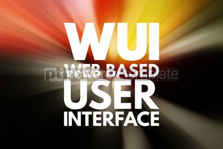 WUI - Web Based User Interface acronym technology concept backg Stock ...