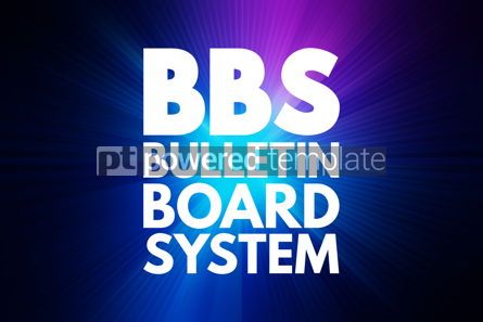 BBS - Bulletin Board System acronym technology concept backgrou ...