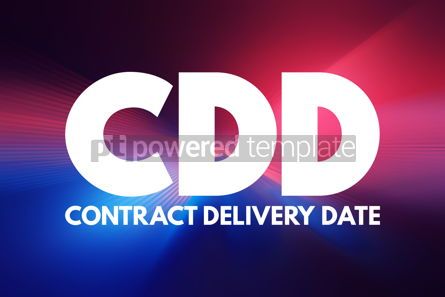 CDD - Contract Delivery Date acronym business concept backgrounストックフォト78565