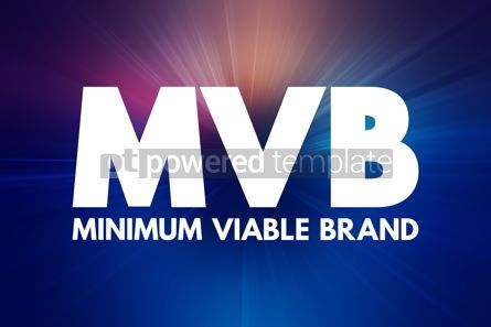 MVB - Minimum Viable Brand acronym business concept background正版照片78584