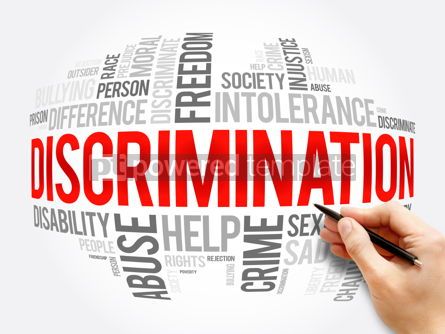 Discrimination word cloud collage social concept正版照片78942