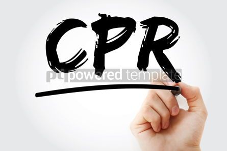 CPR - Cardiopulmonary Resuscitation acronym with marker health Photo 79984