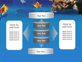 Blue Waters with Fish PowerPoint Template, Backgrounds | 00024 ...