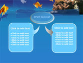 Blue Waters with Fish PowerPoint Template, Backgrounds | 00024 ...