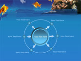 Blue Waters with Fish PowerPoint Template, Backgrounds | 00024 ...